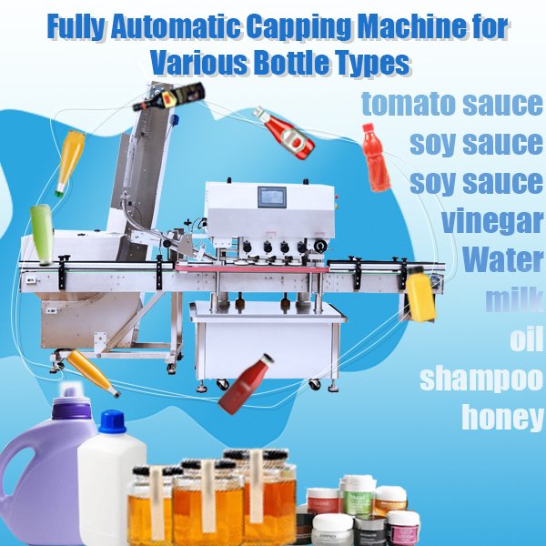 Fully Automatic Capping Machine for Various Bottle Types – Rito ...