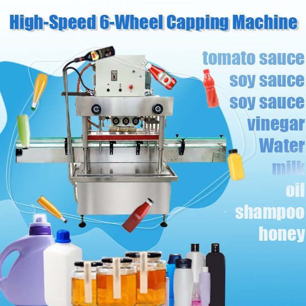 High-Speed 6-Wheel Capping Machine – Rito – Expert Liquid Filling ...